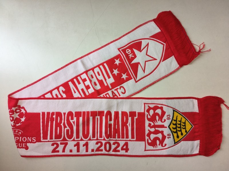 navijački šal crvena zvezda stuttgart