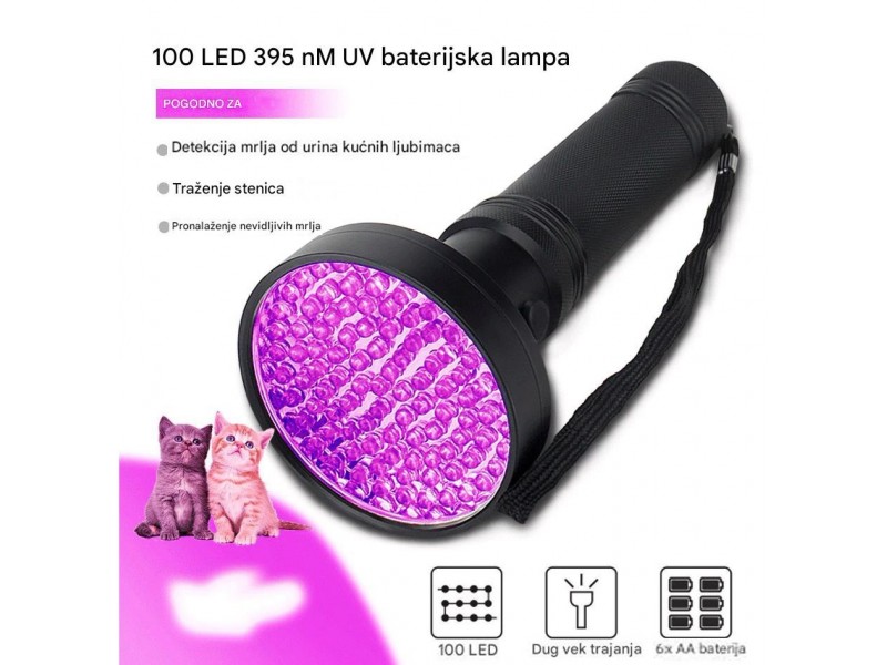 PROFI ULTRAVIOLETNA LAMPA 100 moćnih UV dioda!