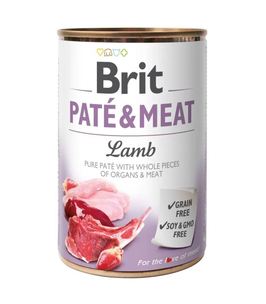 BRIT Pat & Meat, s komadićima jagnjetine u pašteti, bez žitarica