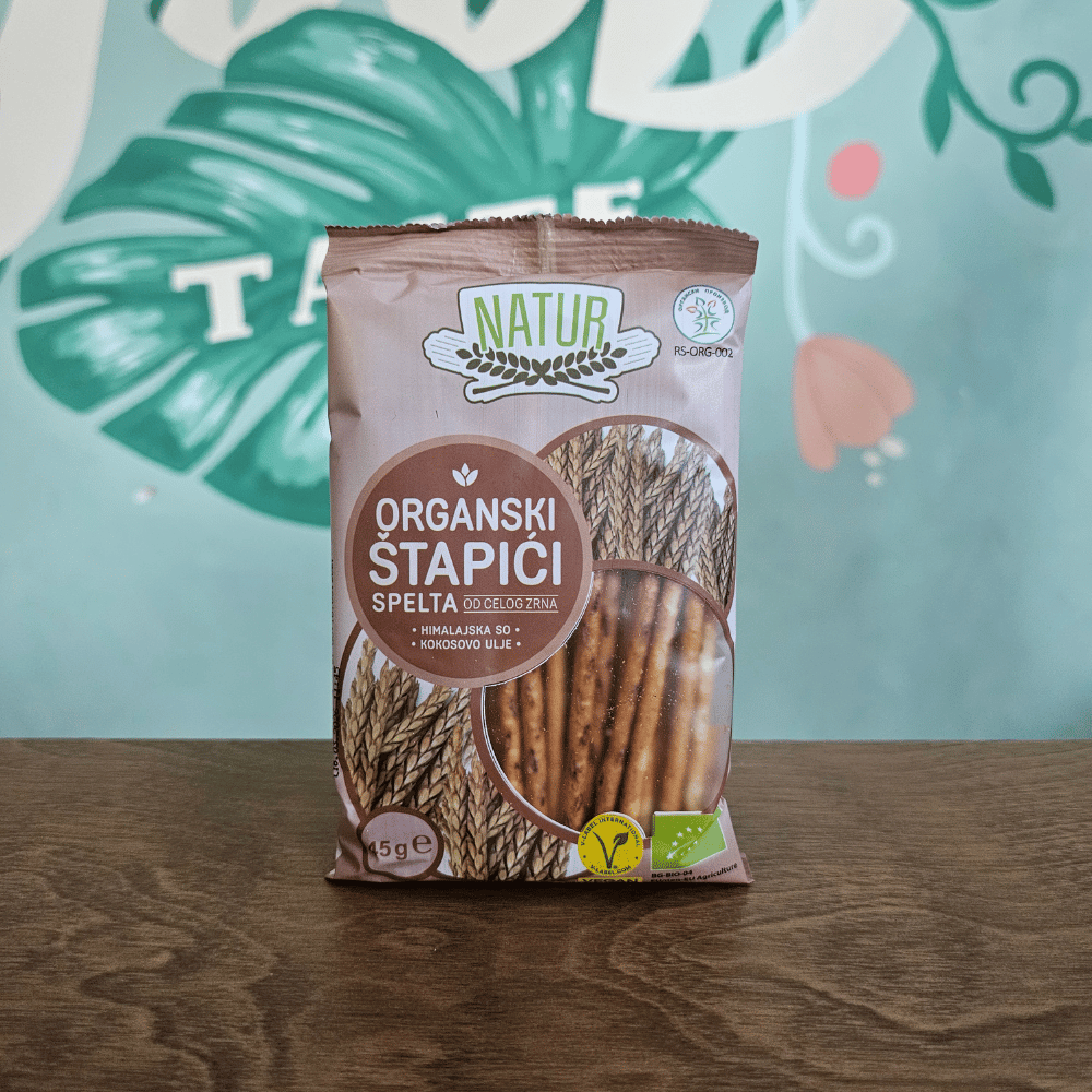 Natur – Organski spelta štapići od celog zrna 45g