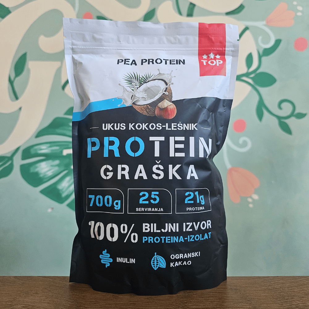 TopFood – Protein od graška – Kokos lešnik 700g