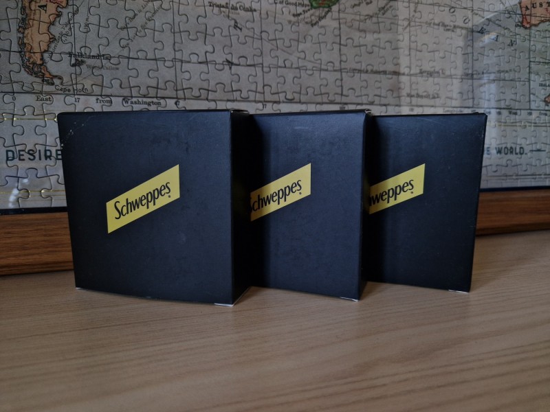 SCHWEPPES KERAMIČKI PODMETAČI ZA ČAŠE - 12 KOMADA