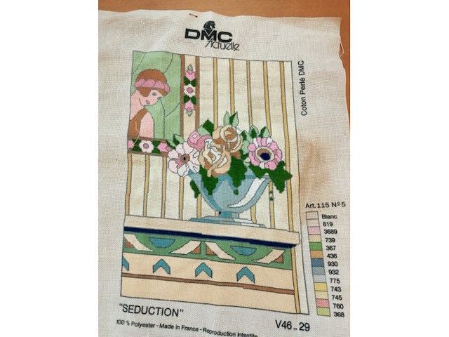 Vintage DMC Actuelle goblen `Seduction` - Ručni  i rad