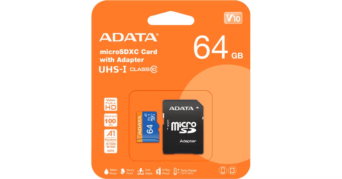MICRO SDXC KARTICA SA ADAPTEROM ADATA 64GB CLASS-10 *MD *SR