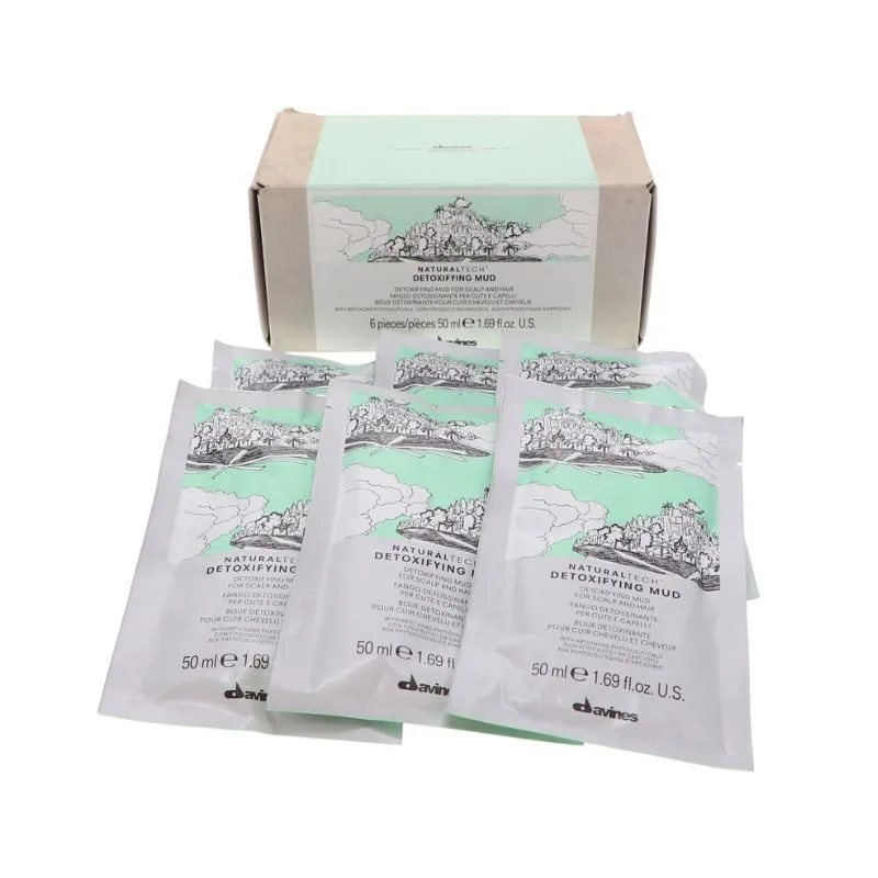 Davines Naturaltech Detoxifying Mud glina 6x50ml