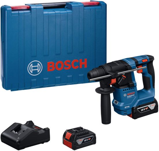 Akumulatorski elektro-pneumatski čekić / bušilica Bosch GBH 18V-18; 2x4,0Ah + punjač (0611927002)