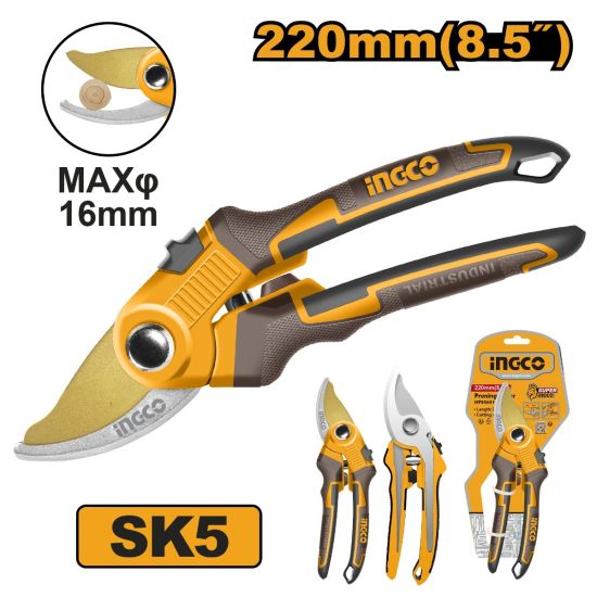 Makaze za orezivanje 220mm, metalni okvir INGCO HPS0601