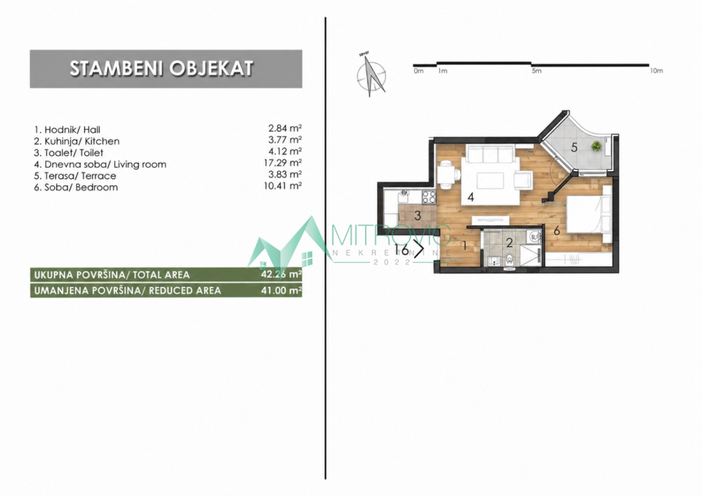 Dvosoban stan na prodaju, 41m2, 157.940€