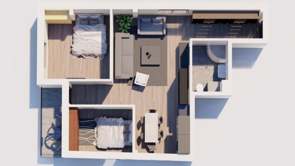 Dvoiposoban stan na prodaju, 62.54m2, 111.320€