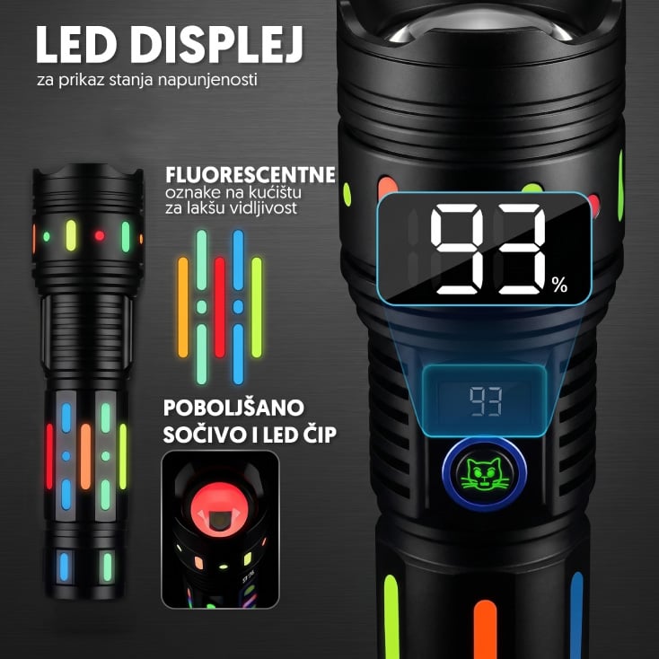 Punjiva LED baterijska lampa 11859