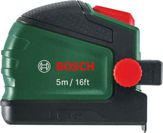 Merna traka 5m/16ft metrička i imperijalna skala; sa kopčom za olovku Bosch (1600A02Z9Y)