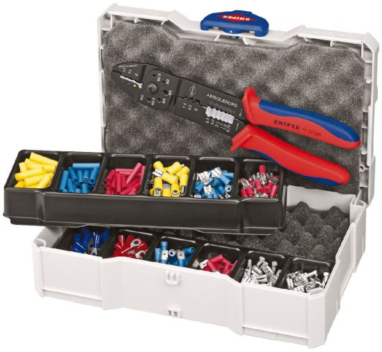 Knipex klešta za izolovane i neizolovane kablove u TANOS MINI-systainer® plastičnoj kutiji sa standardnim kablovskim konektorima (97 90 26)
Knipex klešta za izolovane i neizolovane kablove 240mm ...
