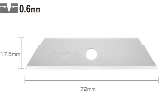 OLFA SKB-2/5B trapezni nožići za skalpel 17,5mm - pakovanje od 5 komada