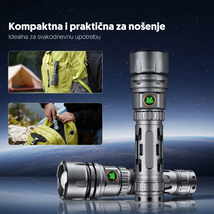 Punjiva LED baterijska lampa 11858