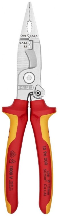 Knipex 13 96 200 izolovana klešta 200mm za električne instalacije sa zaključavanjem (13 96 200)