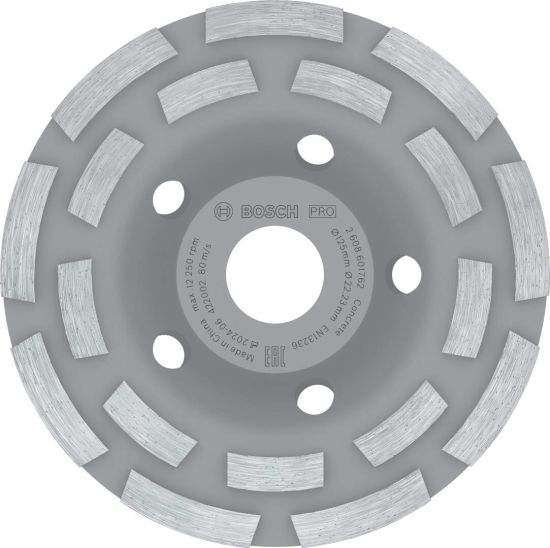 Bosch PRO lončasta ploča za brušenje betona 125 mm Long Life segmenti 5 mm (2608601762)