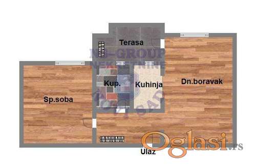 Dvosoban stan - 42m2 !