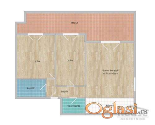 STAN - NOVI SAD - TELEP - 104m2 - 250000 evra