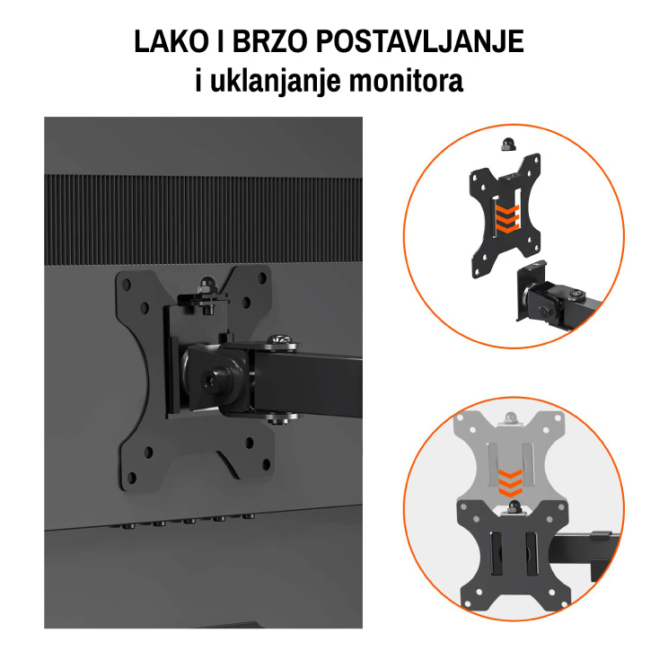 Stoni nosač za monitor 15" do 32", 8kg