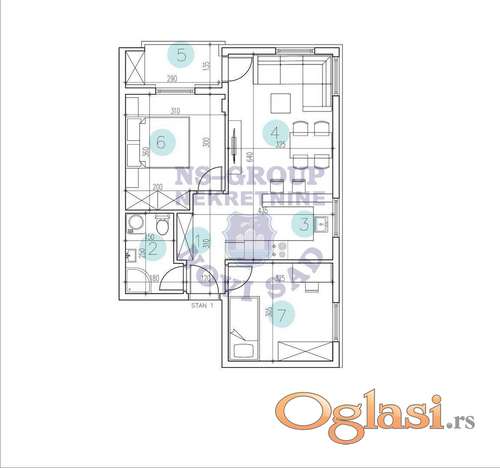 ~ 53m2 na Sadovima sa PDV-om ~