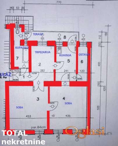 STAN - NOVI SAD - CENTAR - 84m2 - 300000 evra