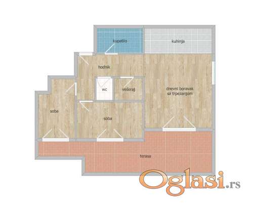 STAN - NOVI SAD - TELEP - 111m2 - 230000 evra