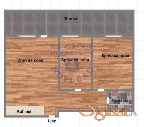 Trosoban stan izgradnja PDV gratis terasa 30m2