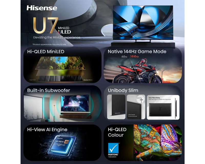 55 inča 55U7SE ULED MiniLED 4K UHD Smart TV