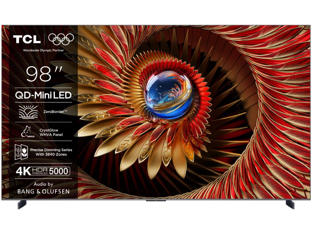 Televizor TCL 98C8K/QLED-Mini LED/98"/4K UHD/144Hz/Google TV/crna
