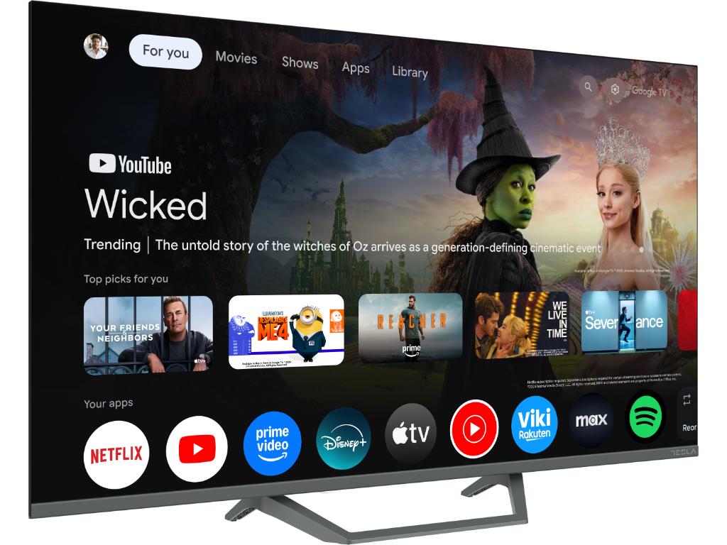 Televizor TESLA Q75E655GUS/QLED/75"/4K/Smart/Google TV/siva