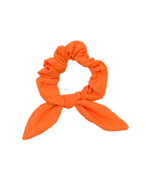 Dots-Orange Scrunchie