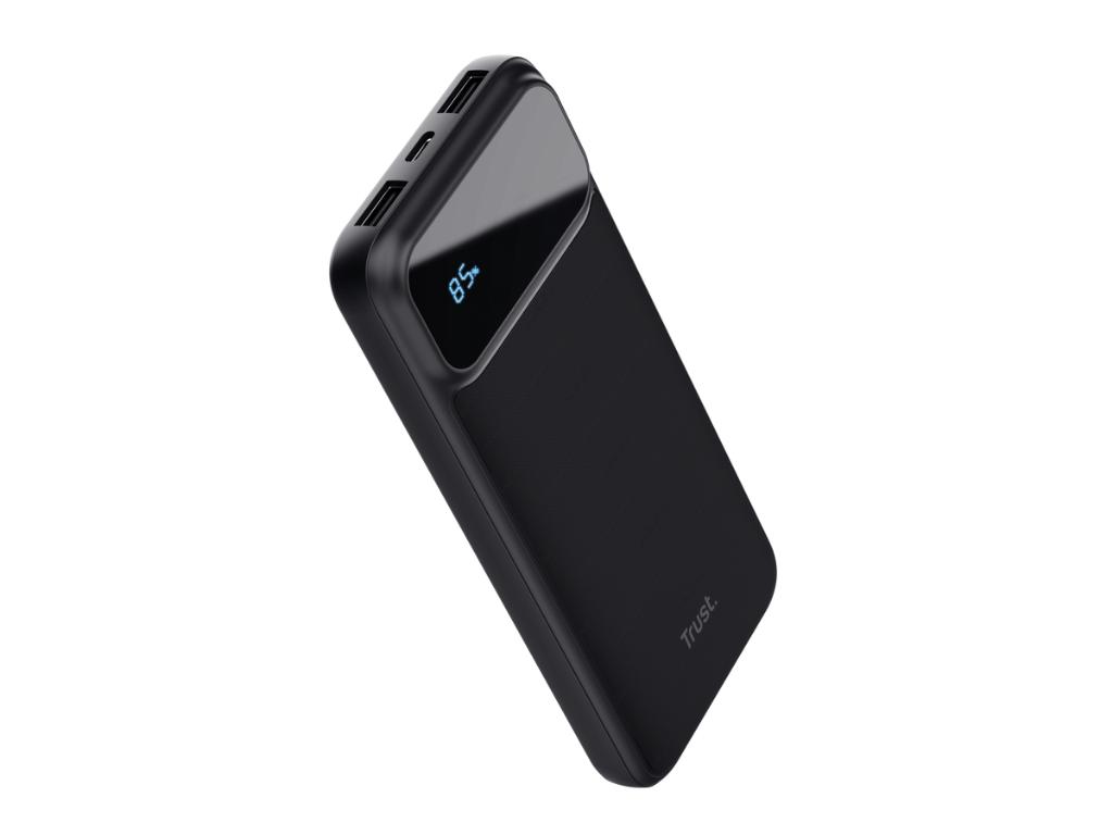 Eksterna baterija TRUST AVALA 10.000 PD Powerrbank/LCD/crna