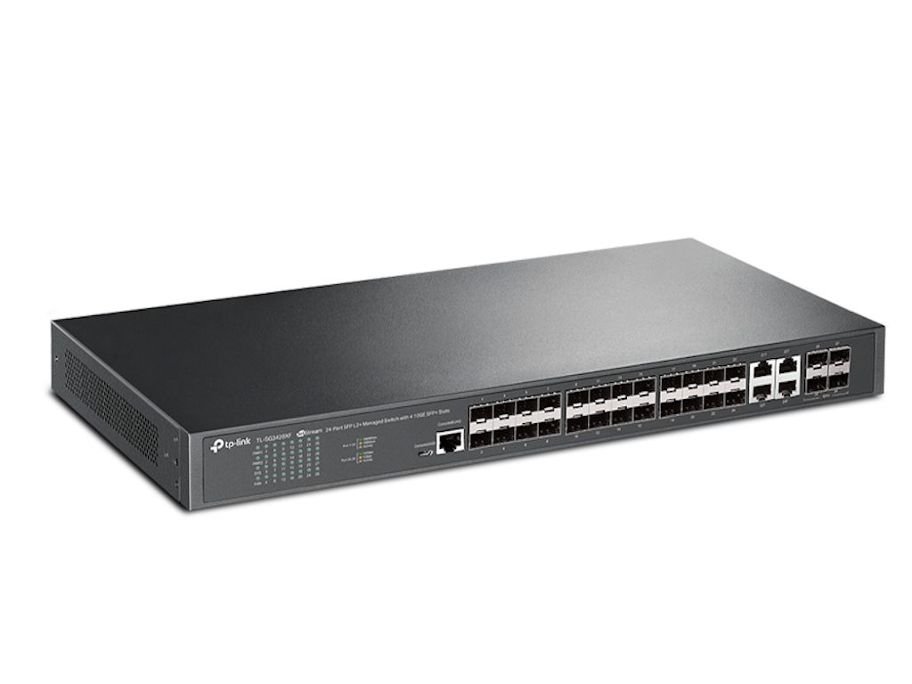 Switch TP-LINK TL-SG3428XF Omada 24-Port SFP L2+ Managed Switch with 4 10GE SFP+ Slots