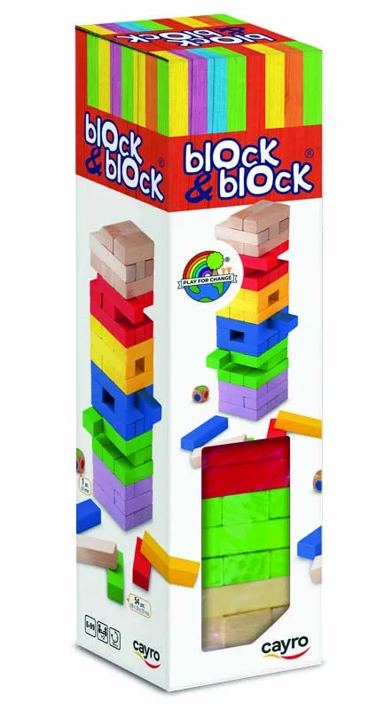 Društvena igra ŠARENI JENGA TORANJ