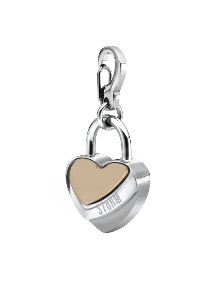 PRIVEZAK-PRISM HEART CHARM GOLD