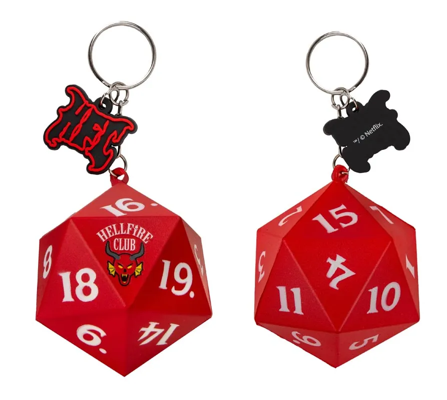 STRANGER THINGS privezak za ključeve HELLFIRE CLUB DICE