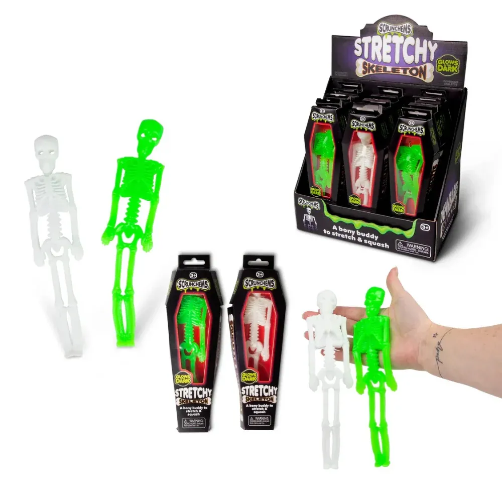 antistres igračka SCRUNCHEMS - HALLOWEEN SKELETON