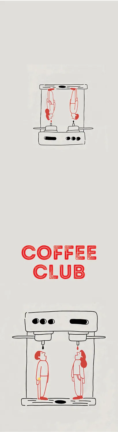 Bookmarker COFFEE CLUB