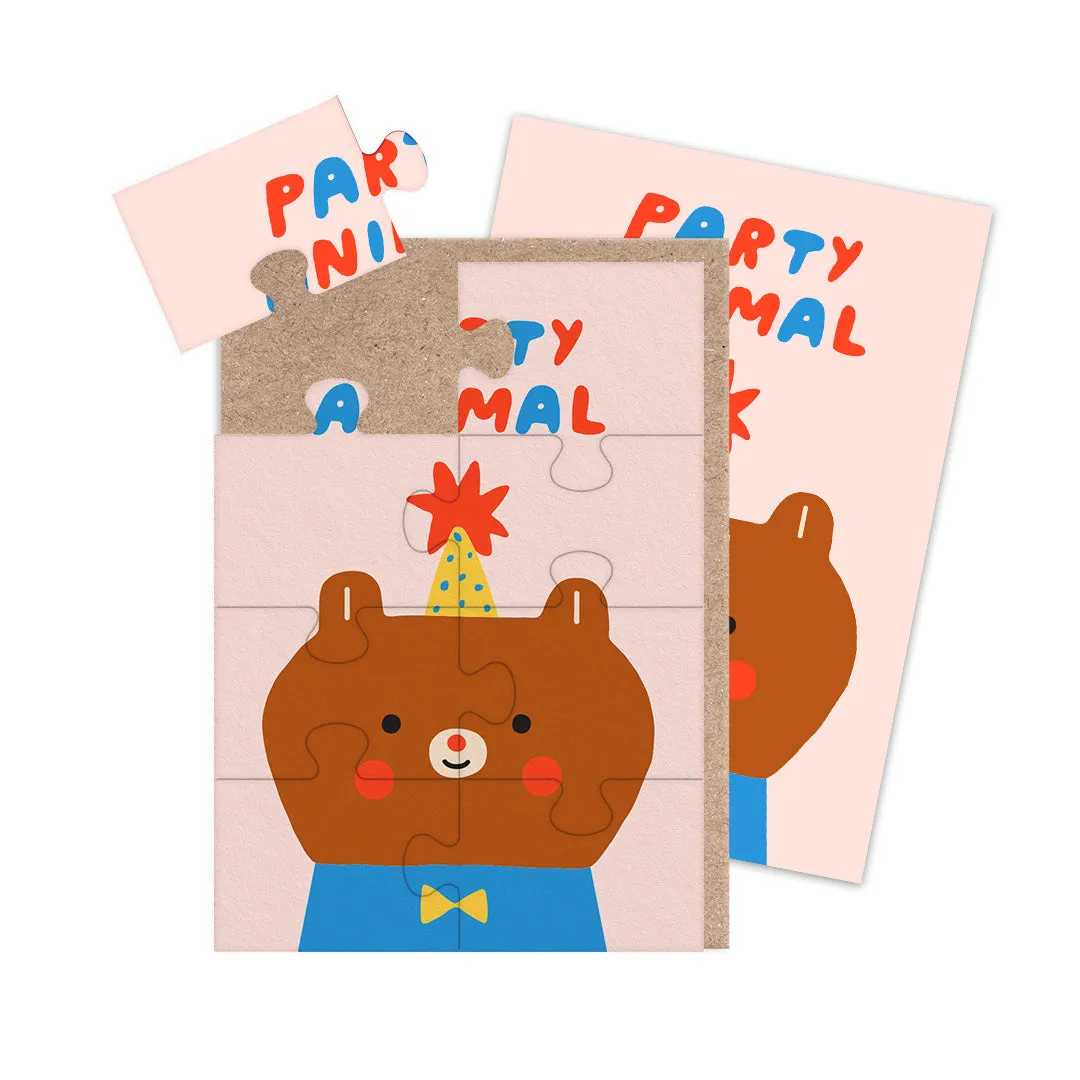 Rođendanska čestitka A6 - Party Animal Bear