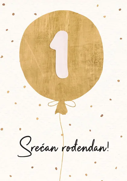 ČESTITKA PRVI ROĐENDAN