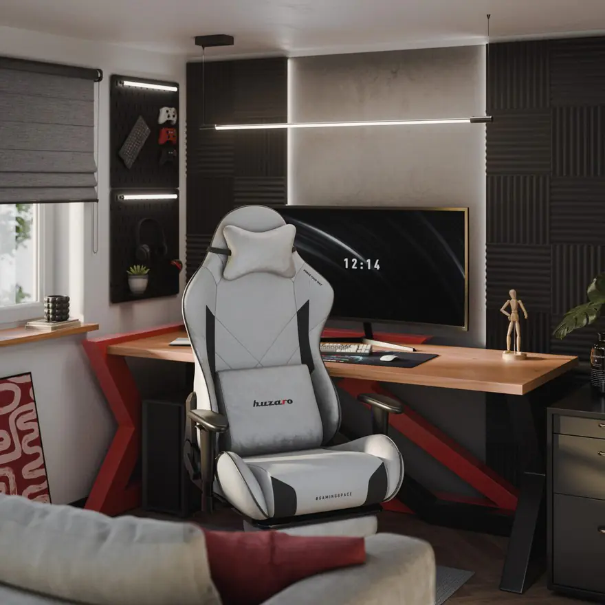 Huzaro Force 5.7 Siva Gaming stolica