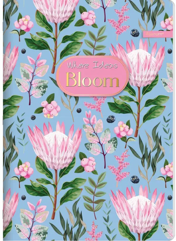 Sveska na linije A4 BLOOM 52 lista (Više vrsta)