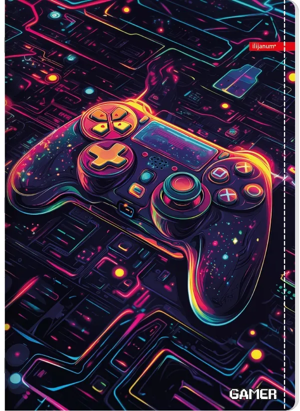 Sveska na linije A5 GAMER 52 lista (Više vrsta)