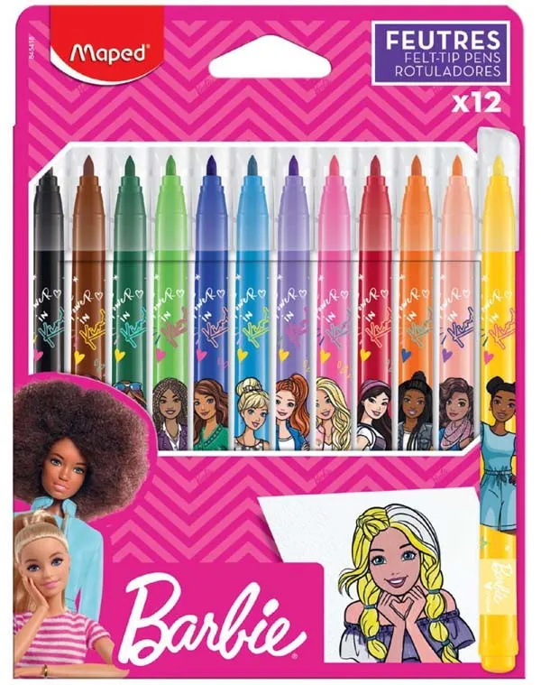 MAPED FLOMASTER BARBIE 12