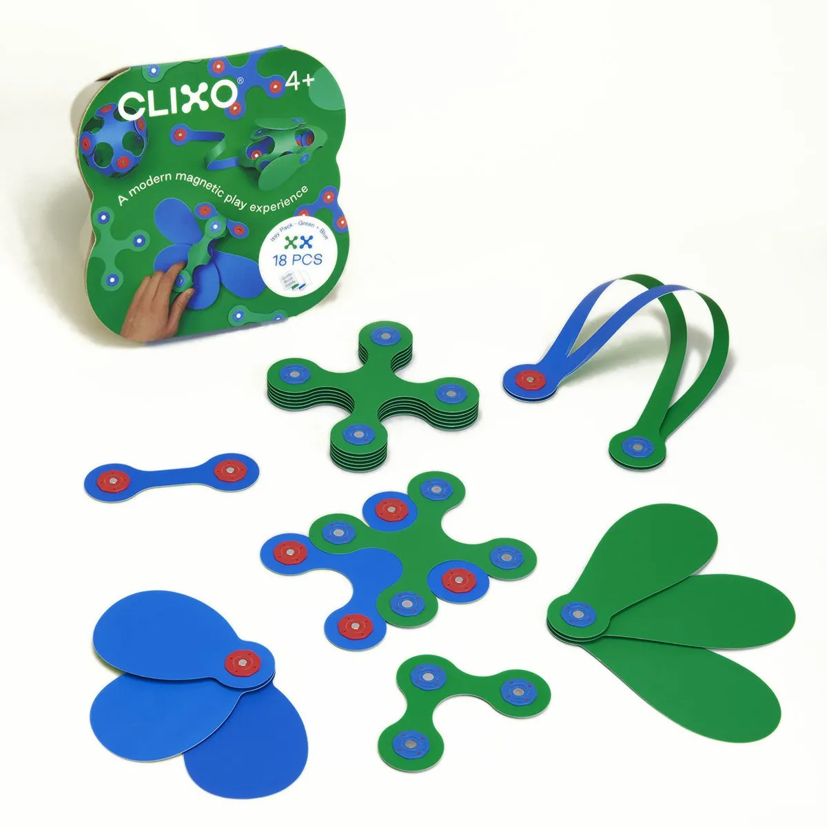 Magnetna igračka ITSY PACK - GREEN/BLUE
