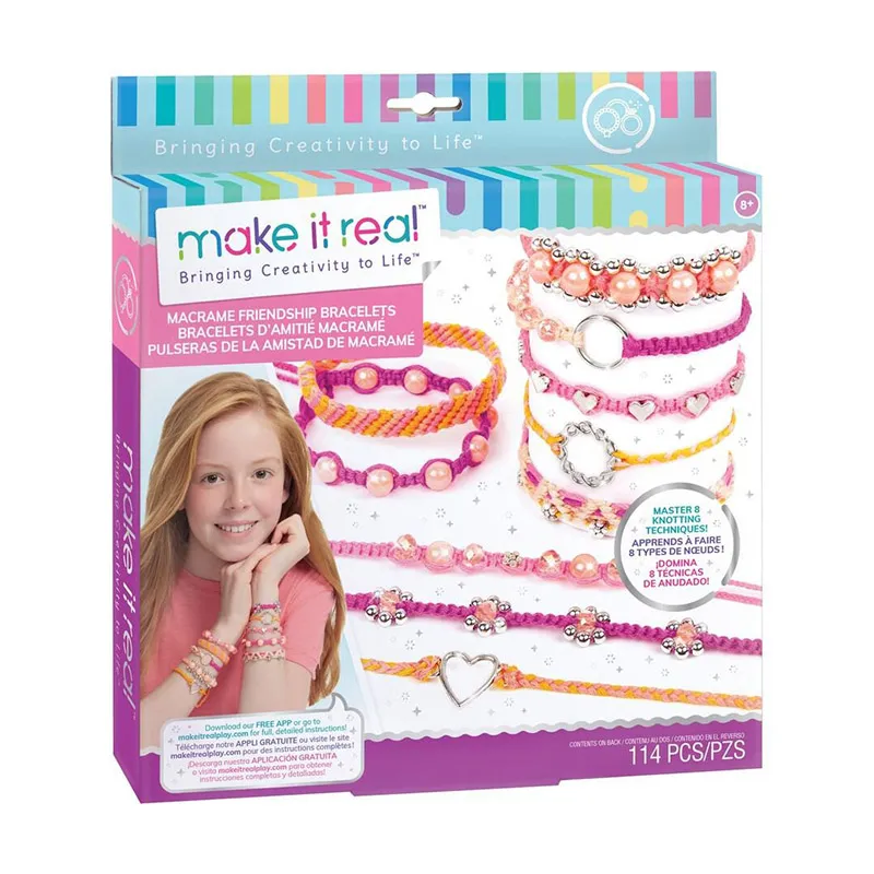 Kreativni set narukvice prijateljstva MACRAME Make it real