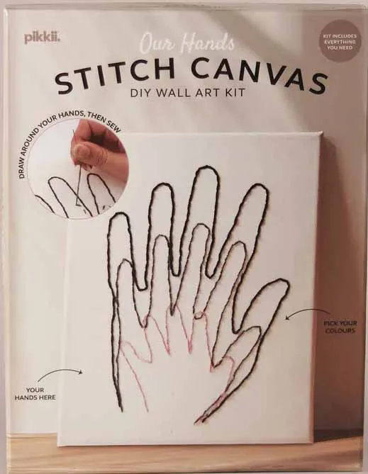 Kreativni set OUR HANDS STITCH CANVAS
