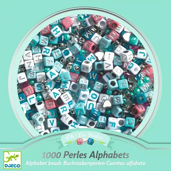 Kreativni set za pravljenje nakita ALPHABET BEADS, SILVER