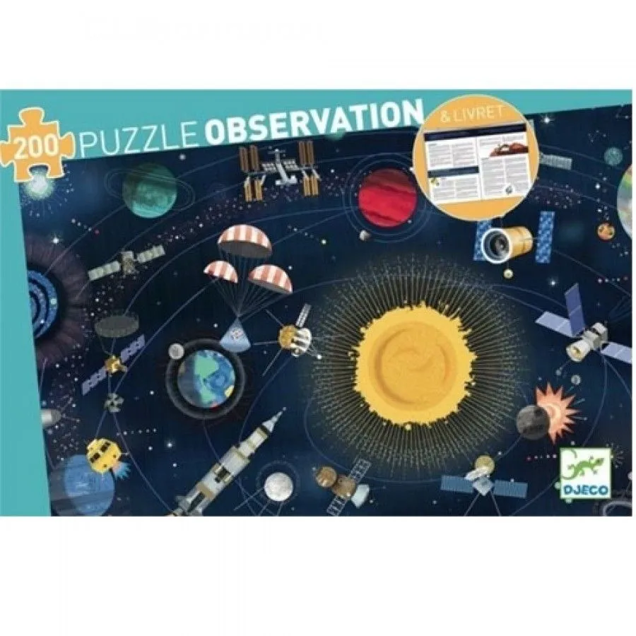 Puzzle za decu THE SPACE 200 + Brošura