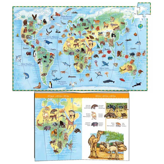 WORLDS ANIMALS AND BOOKLET 100 PCS
